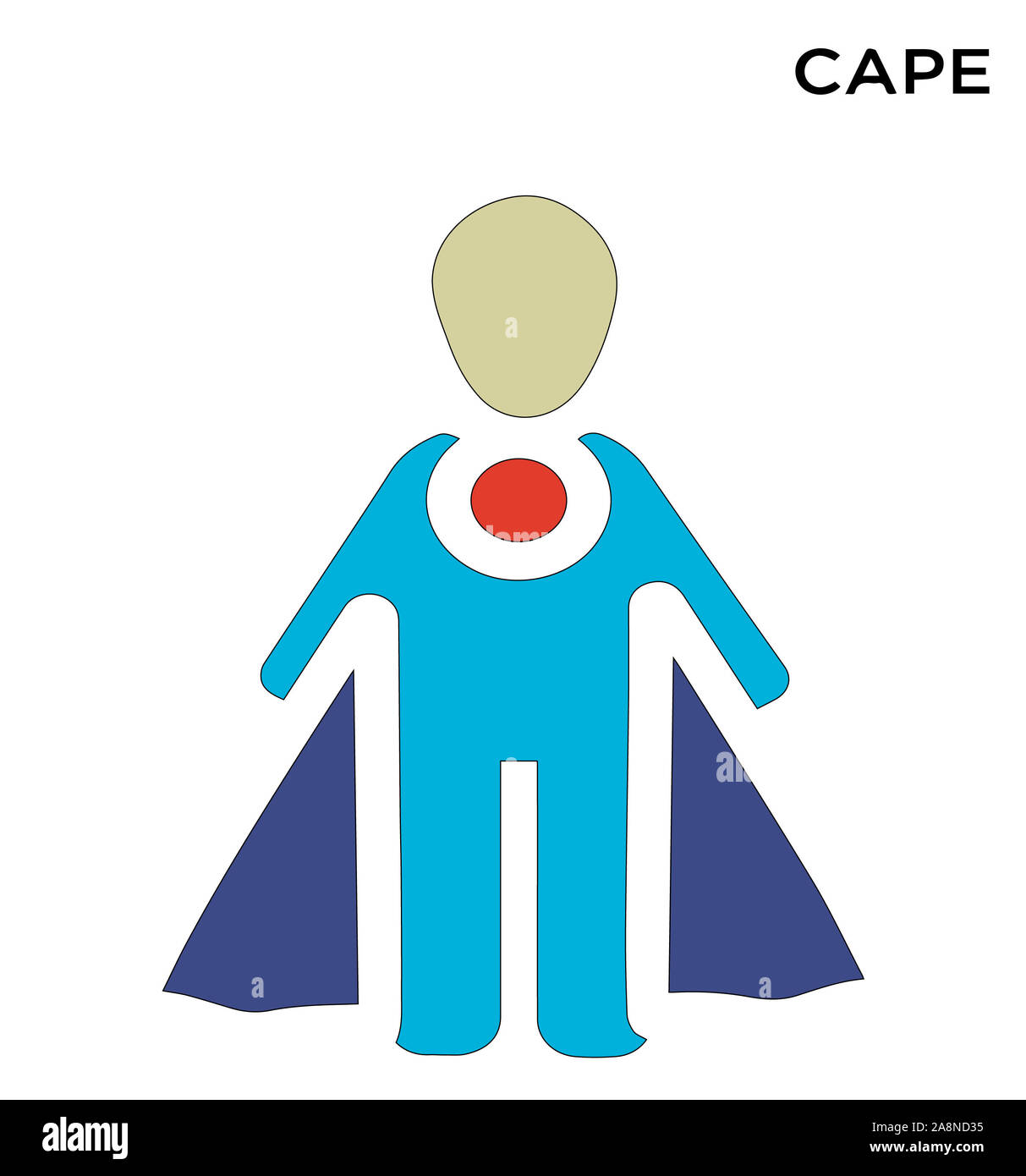 Superman vector cape hi-res stock photography and images - Alamy