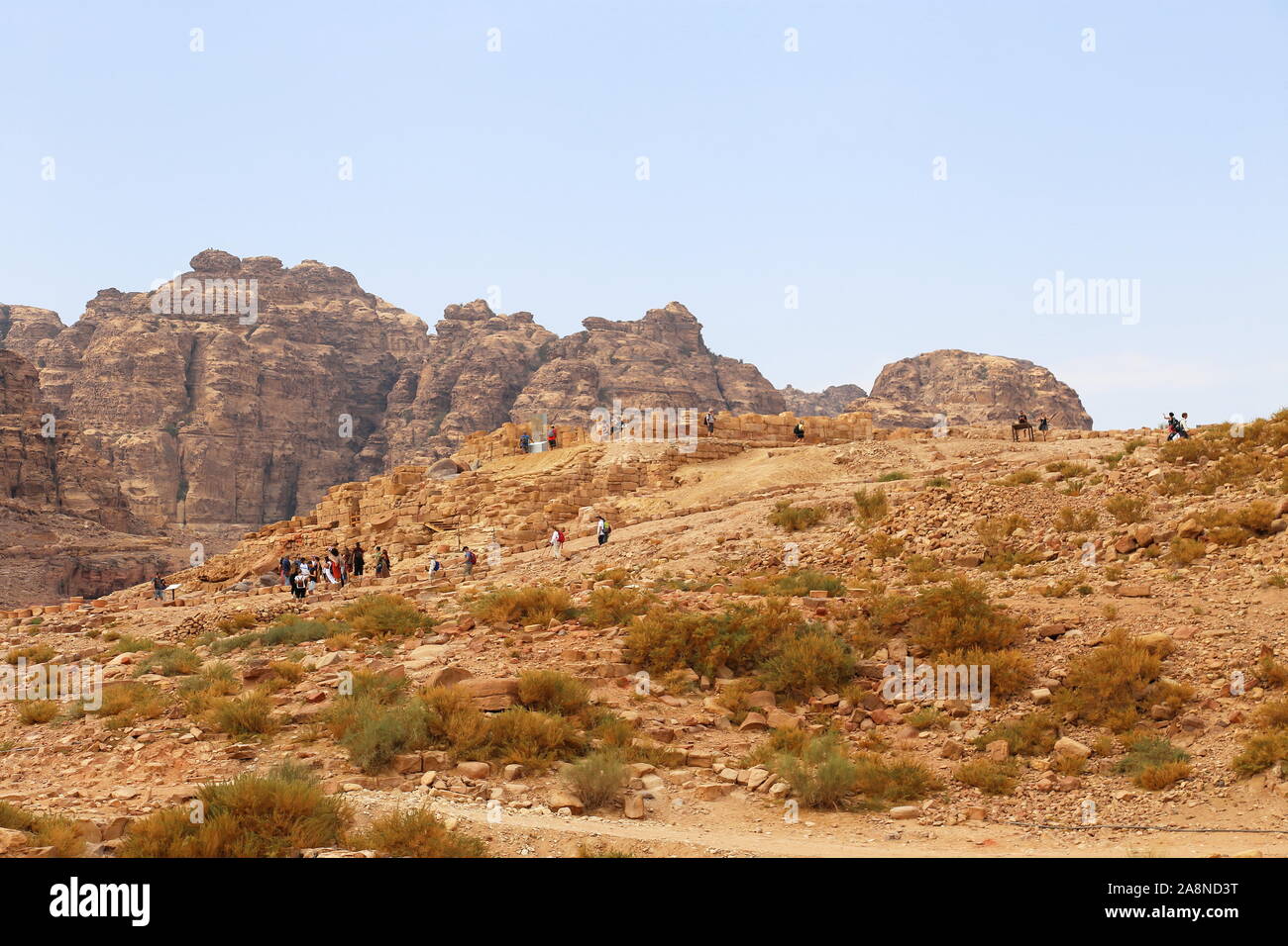 Temple of the Winged Lion (Temple of Al Uzza), Petra, Wadi Musa, Ma'an ...
