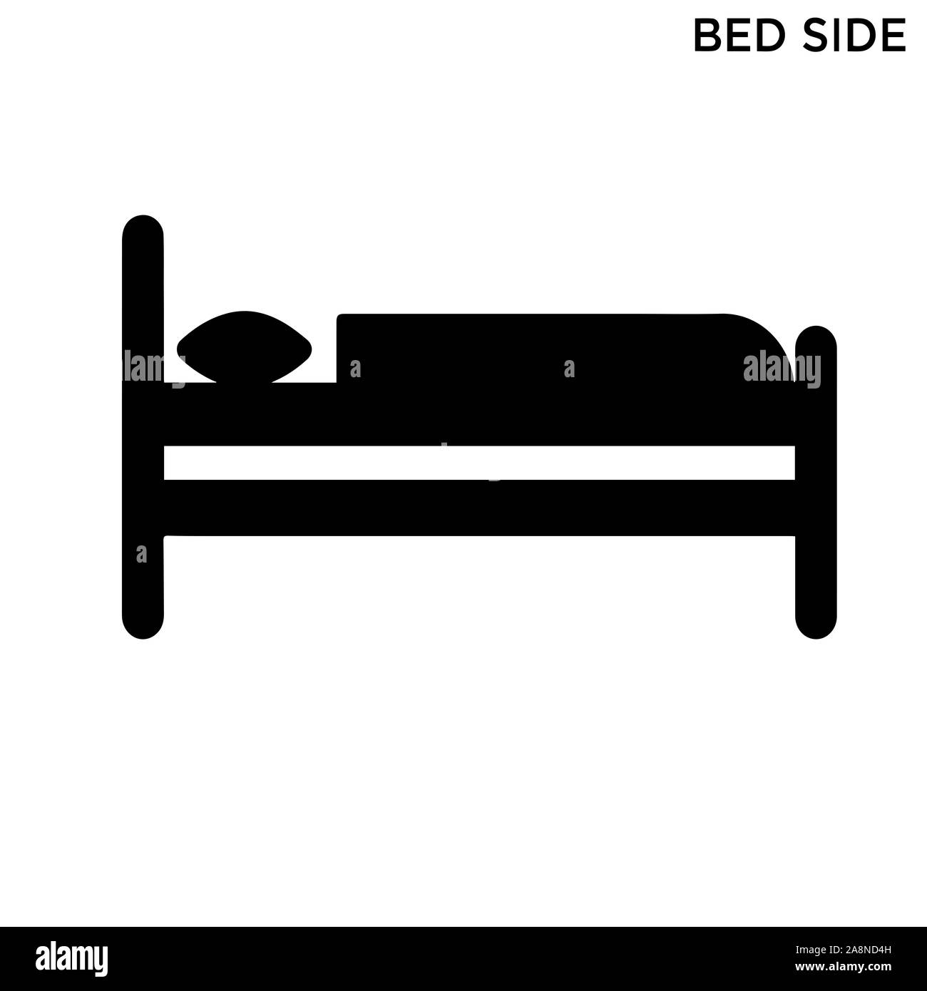 Bed Illustration Side