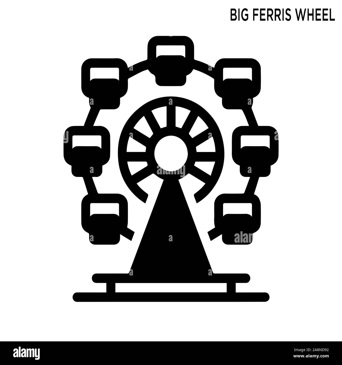 Big wheel funfair carnival fair Cut Out Stock Images & Pictures - Alamy