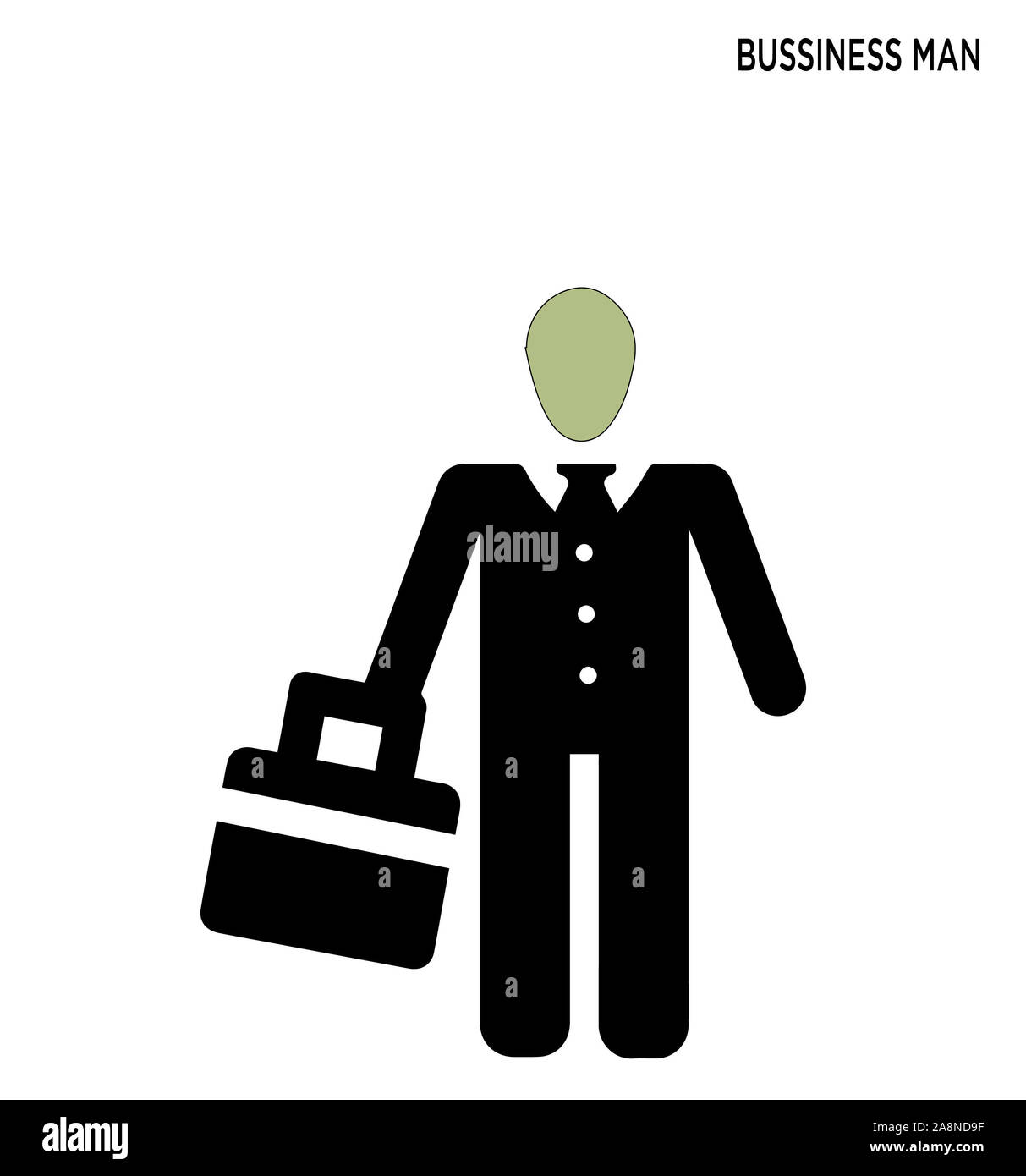 Business man editable icon symbol design Stock Photo - Alamy