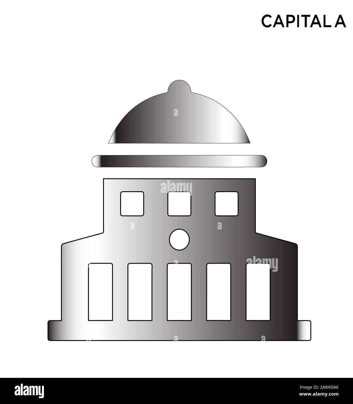 Simple Capitol Building Clipart
