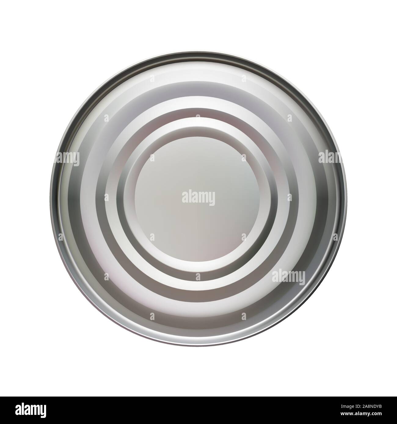 round tin can top view vector illustration on a white isolated ...