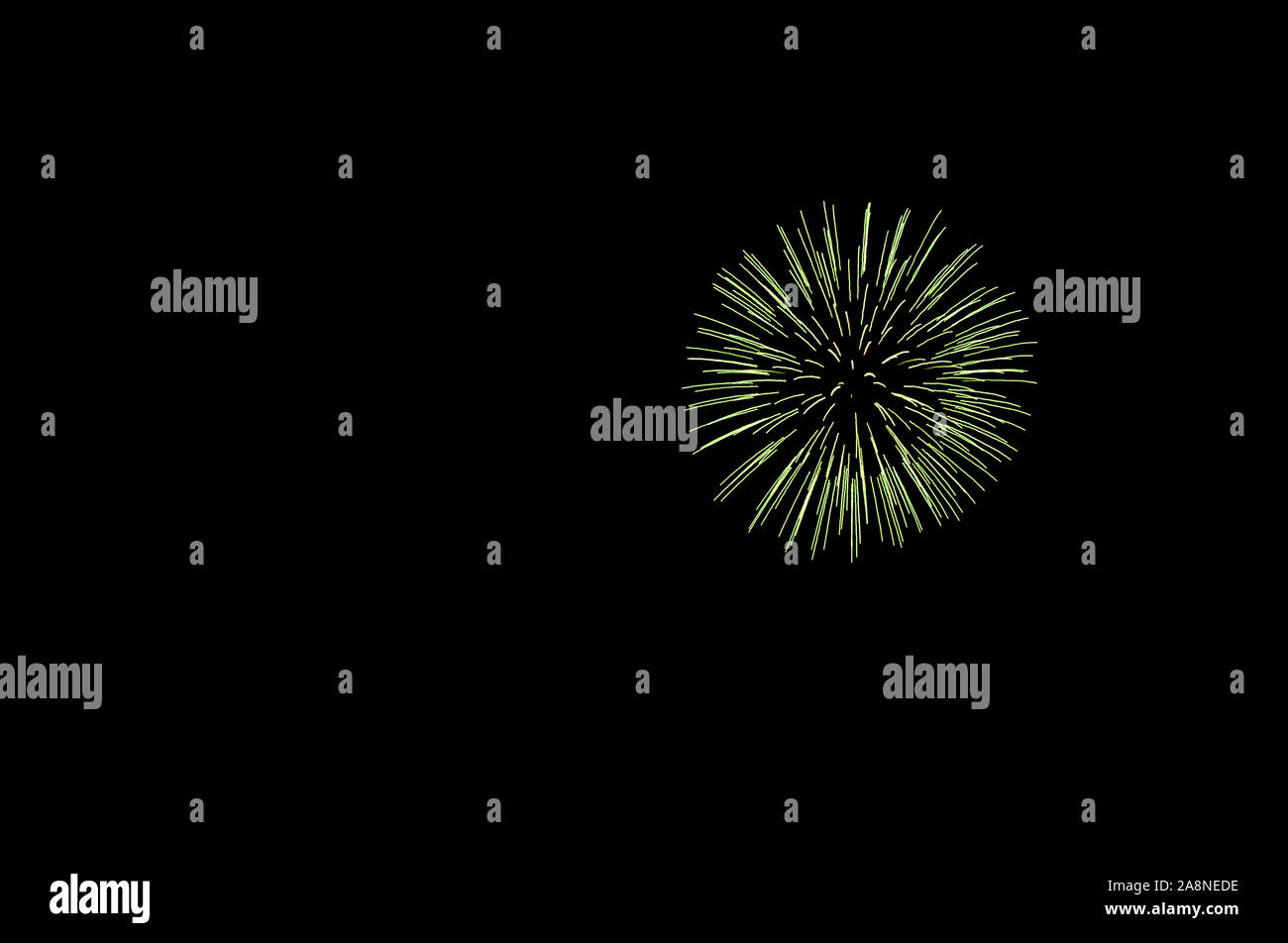 Perfect Green Firework Stock Photo - Alamy