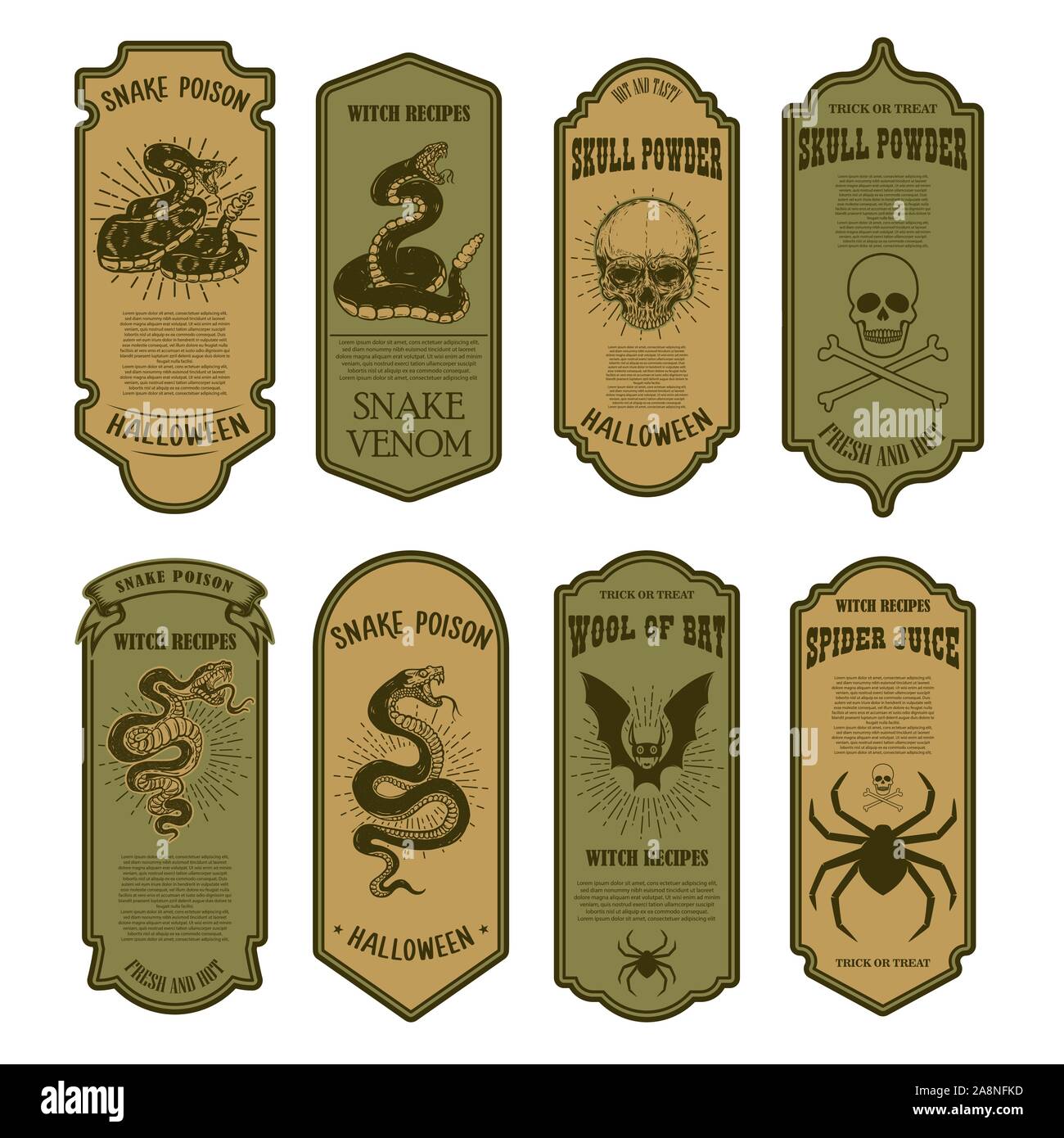 Sorcerer and the white snake Cut Out Stock Images & Pictures - Alamy