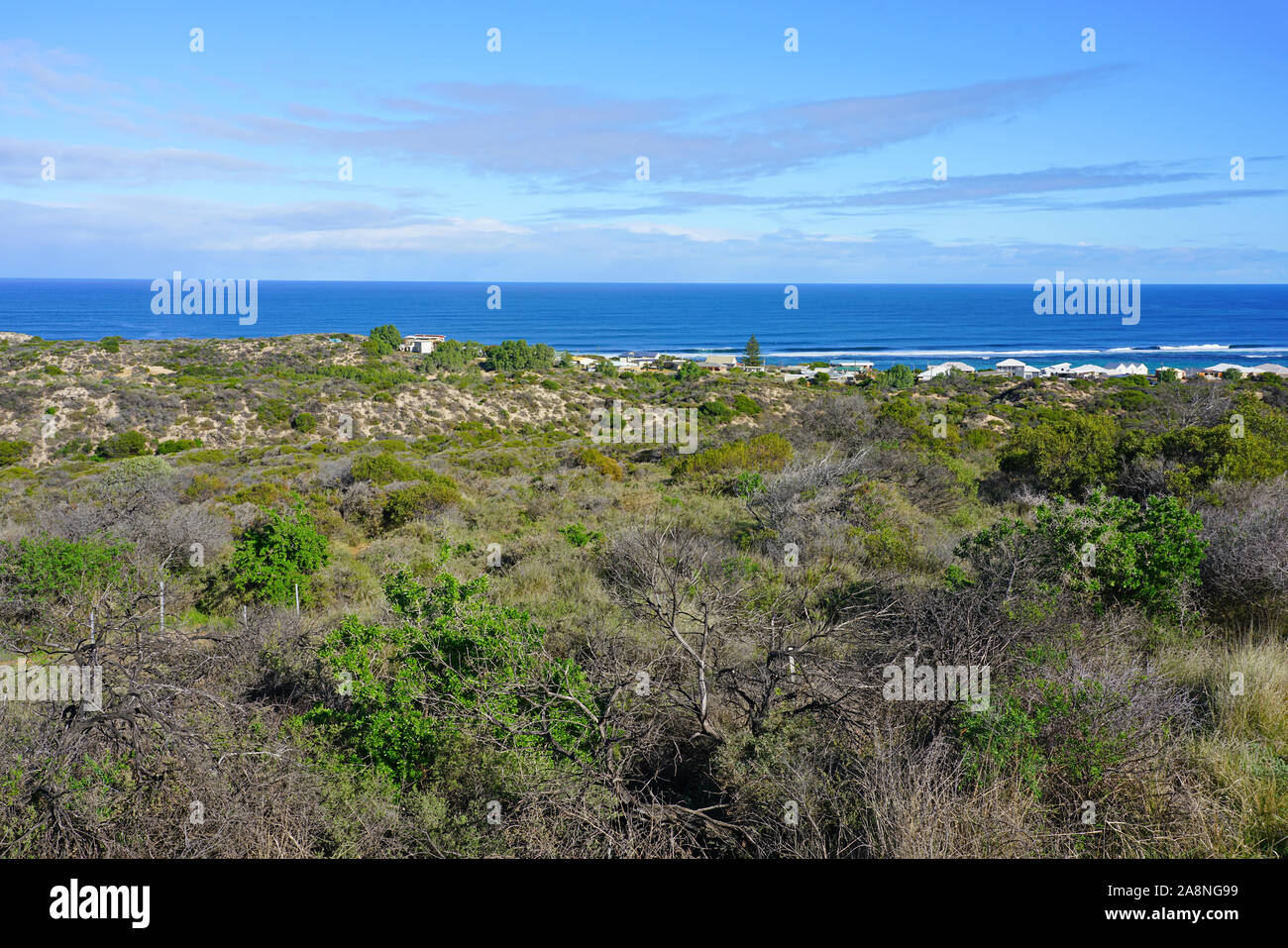 View of Horrocks Beach in the Mid West region of Western Australia ...