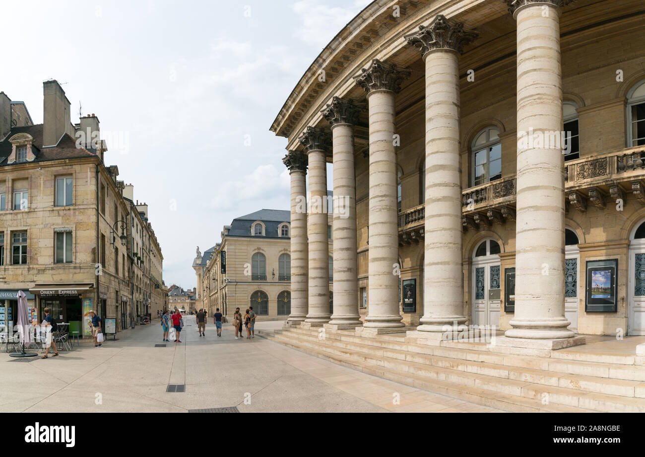 Dijon, Burgundy / France - 27 August 2019: view of the Grand Theater ...