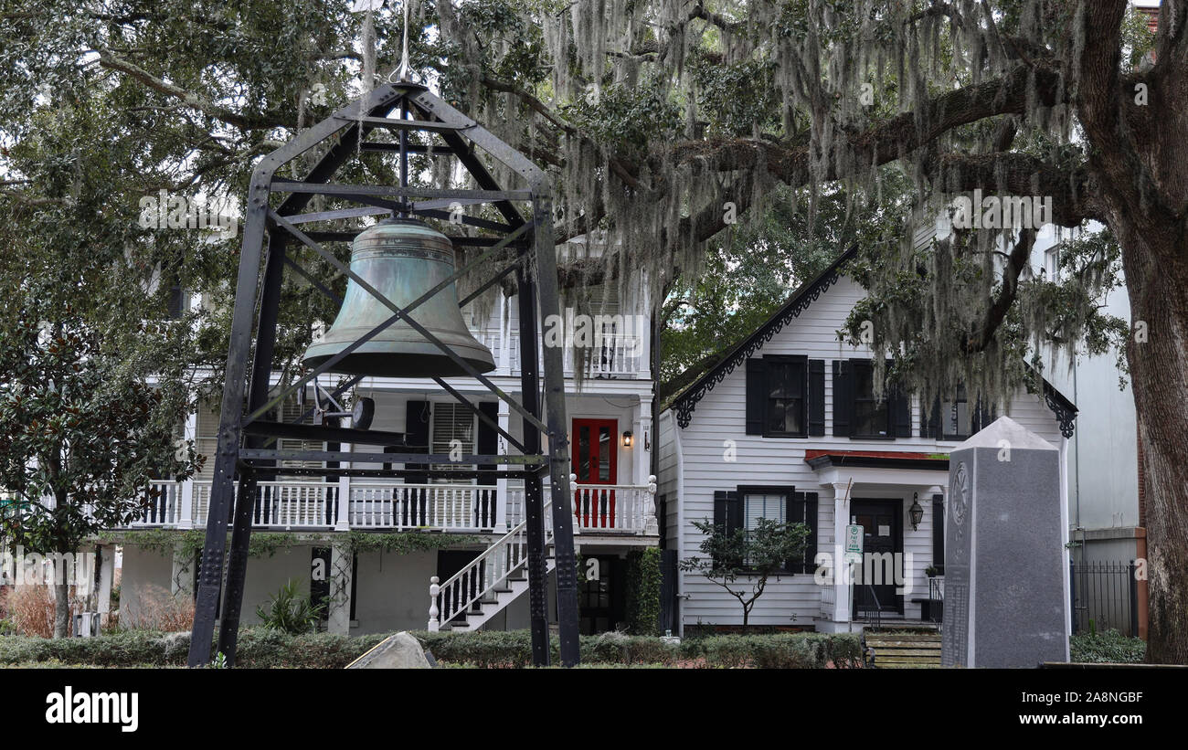The Big Duke Alarm Bell in Savannah Stock Photo - Alamy