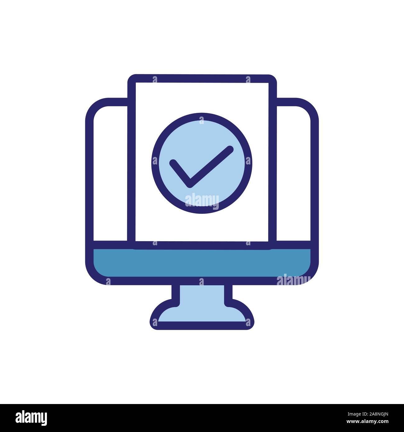 In Compliance Icon w paper, checks and list Stock Vector Image & Art ...