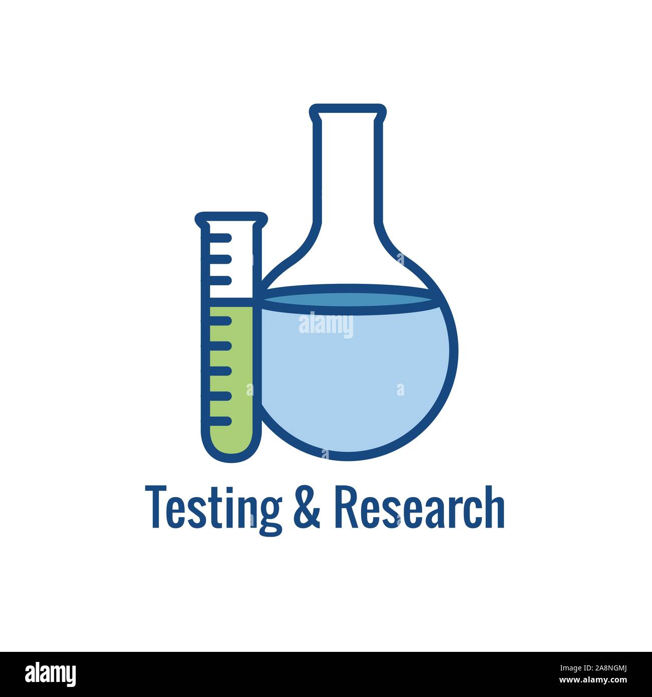 Science & Research Icon showing one part of the scientific process ...