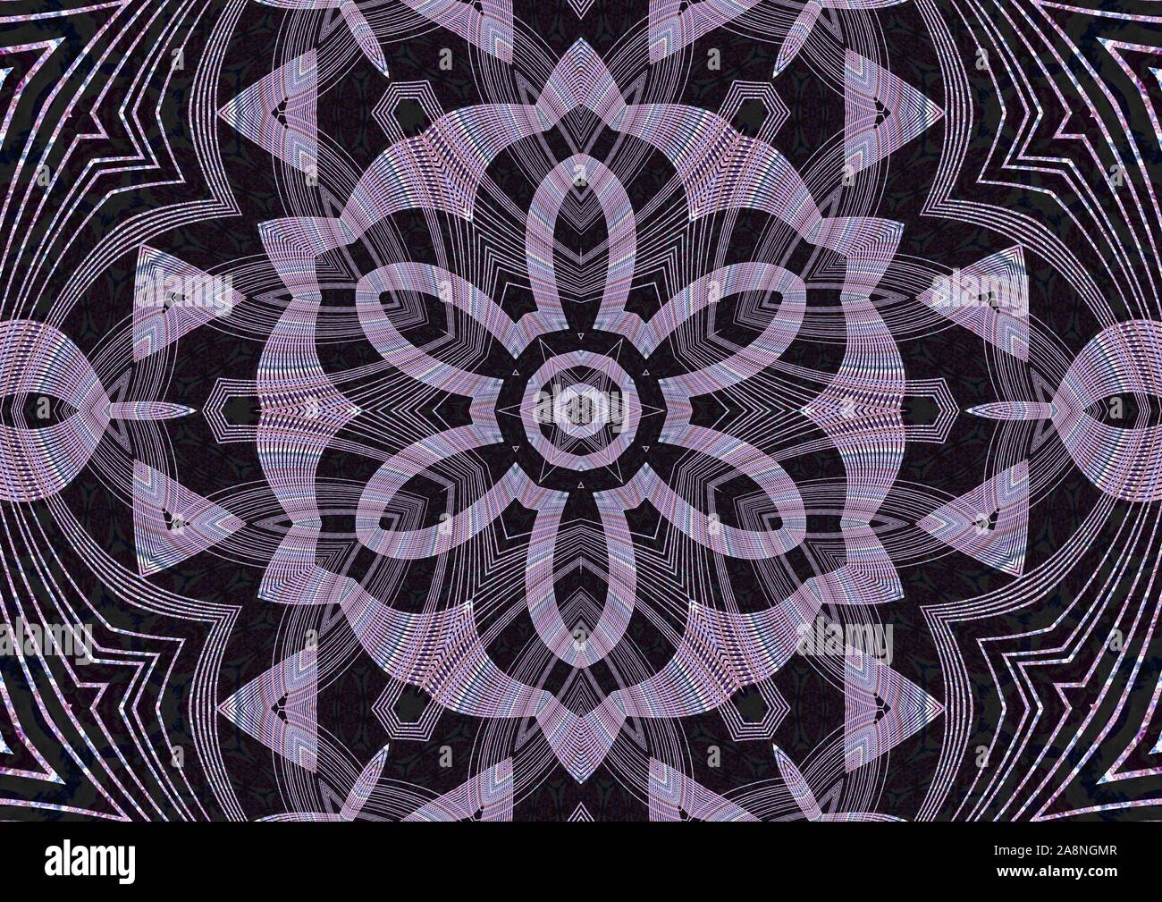 The Deep Purple Star Mandala Stock Photo - Alamy