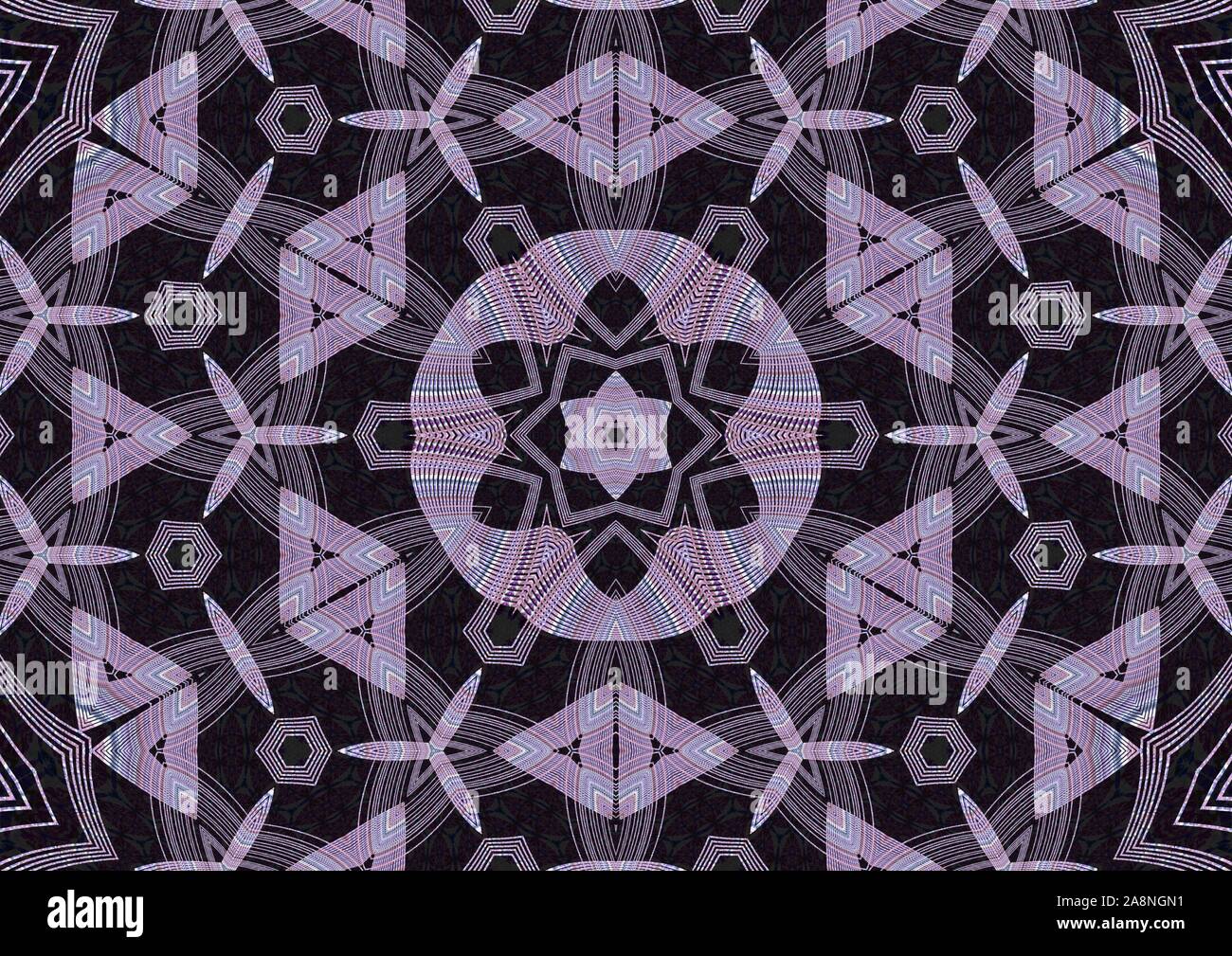 The Deep Purple Star Mandala Stock Photo - Alamy