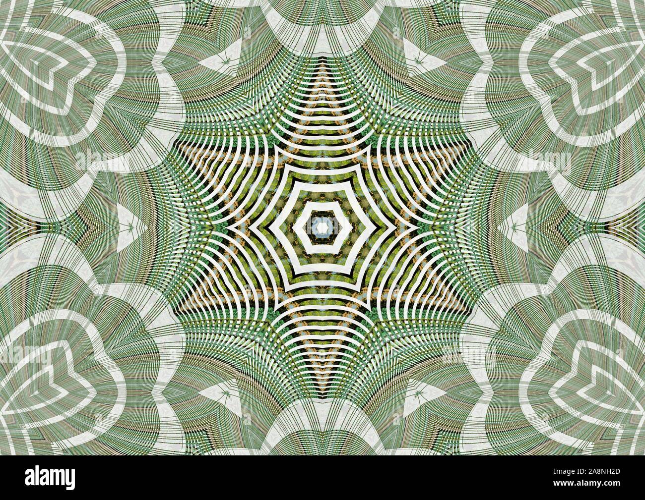 The Green Peace Star Mandala Stock Photo - Alamy