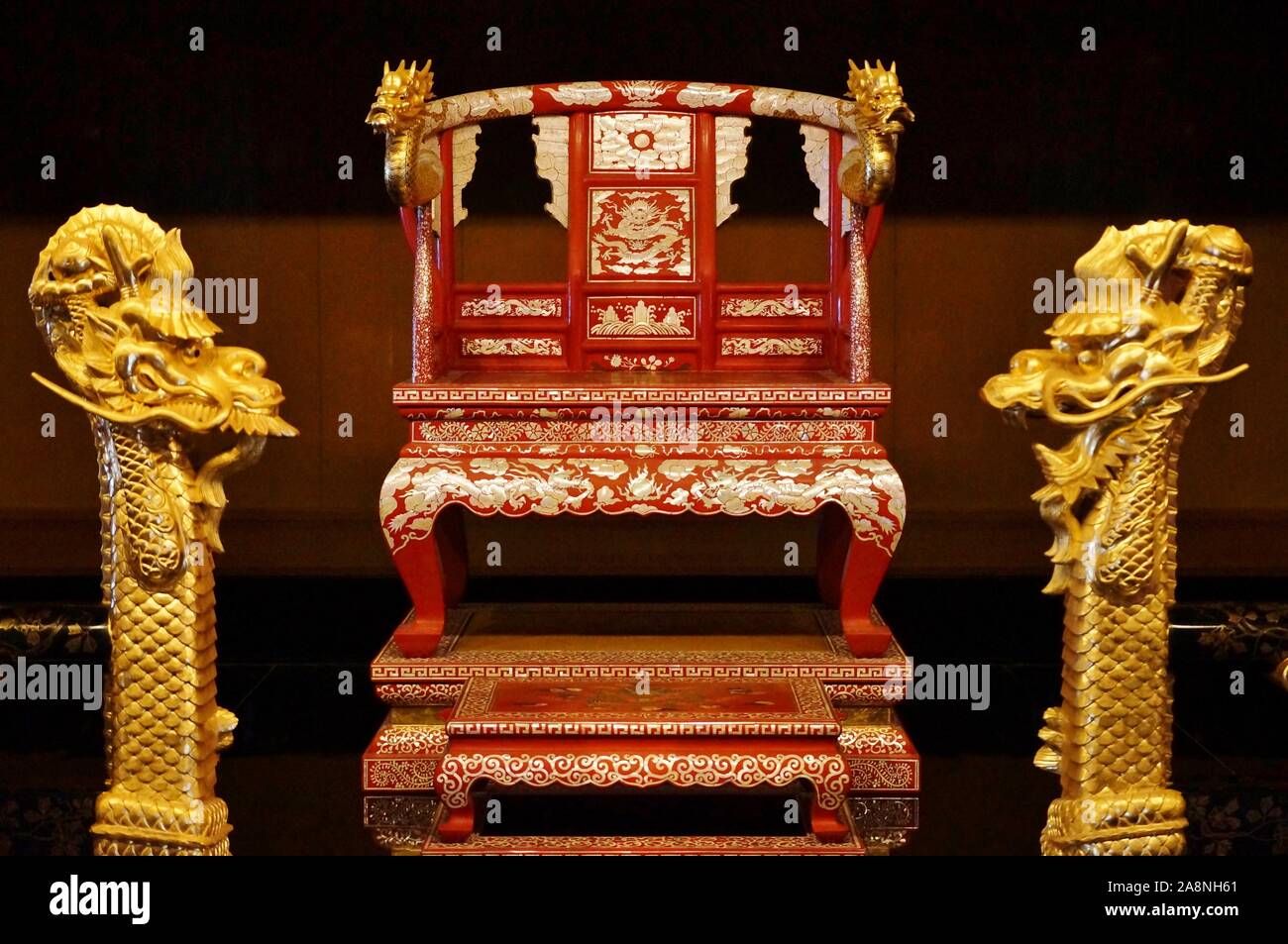 NAHA, JAPAN –OCT 2013- View of the Shuri Castle (shuri-jo), a landmark ...