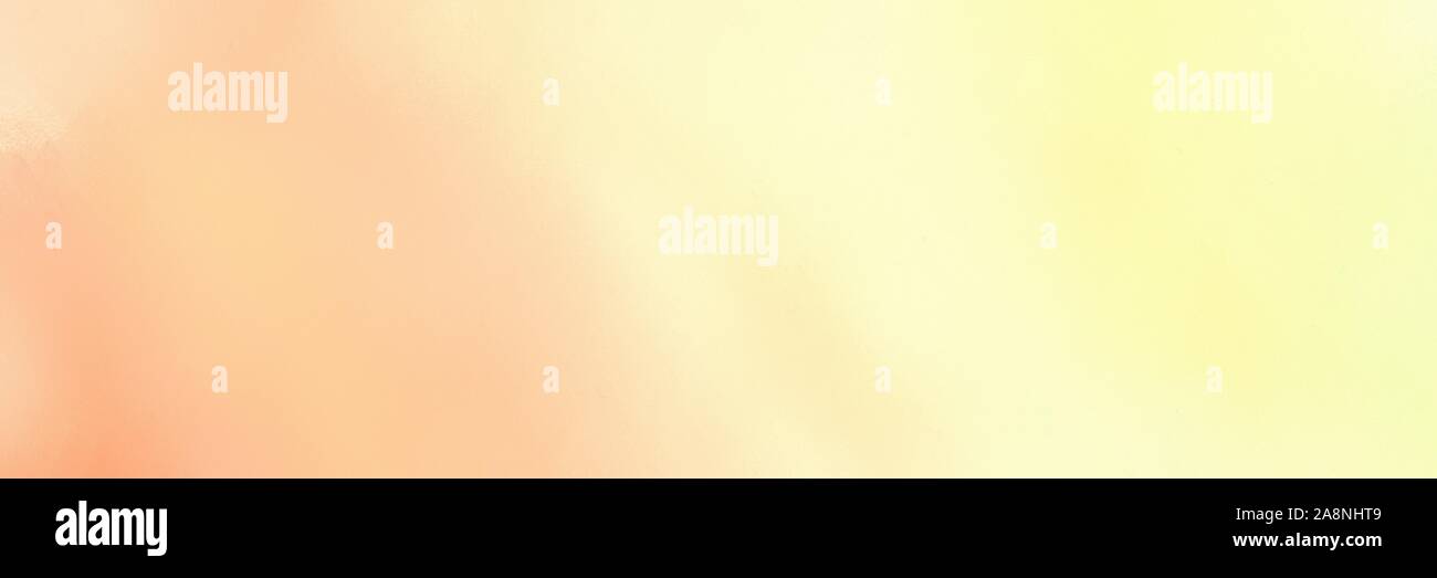 lemon chiffon, skin and light salmon color painted banner background ...