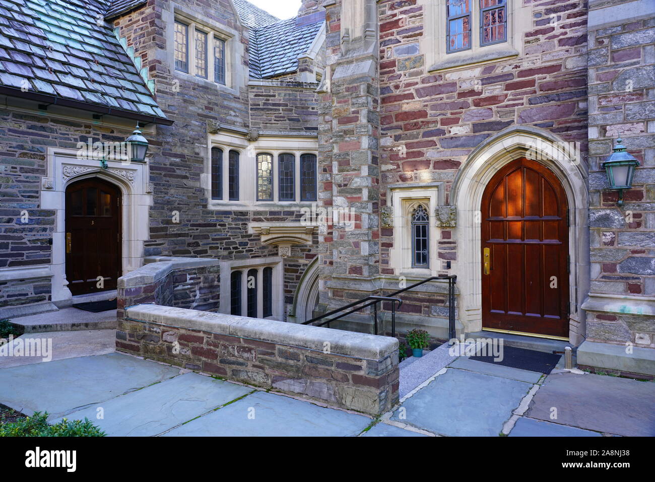 PRINCETON, NJ -9 NOV 2019- View of Rockefeller College, one of six ...