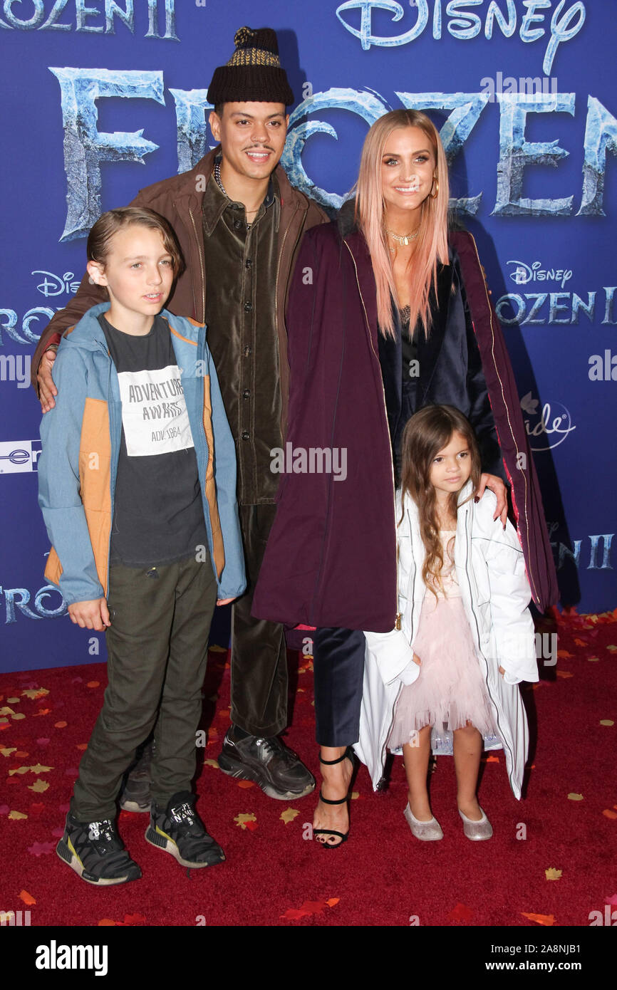 Bronx Wentz, Evan Ross, Ashlee Simpson and Jagger Snow Ross at Disney's ...