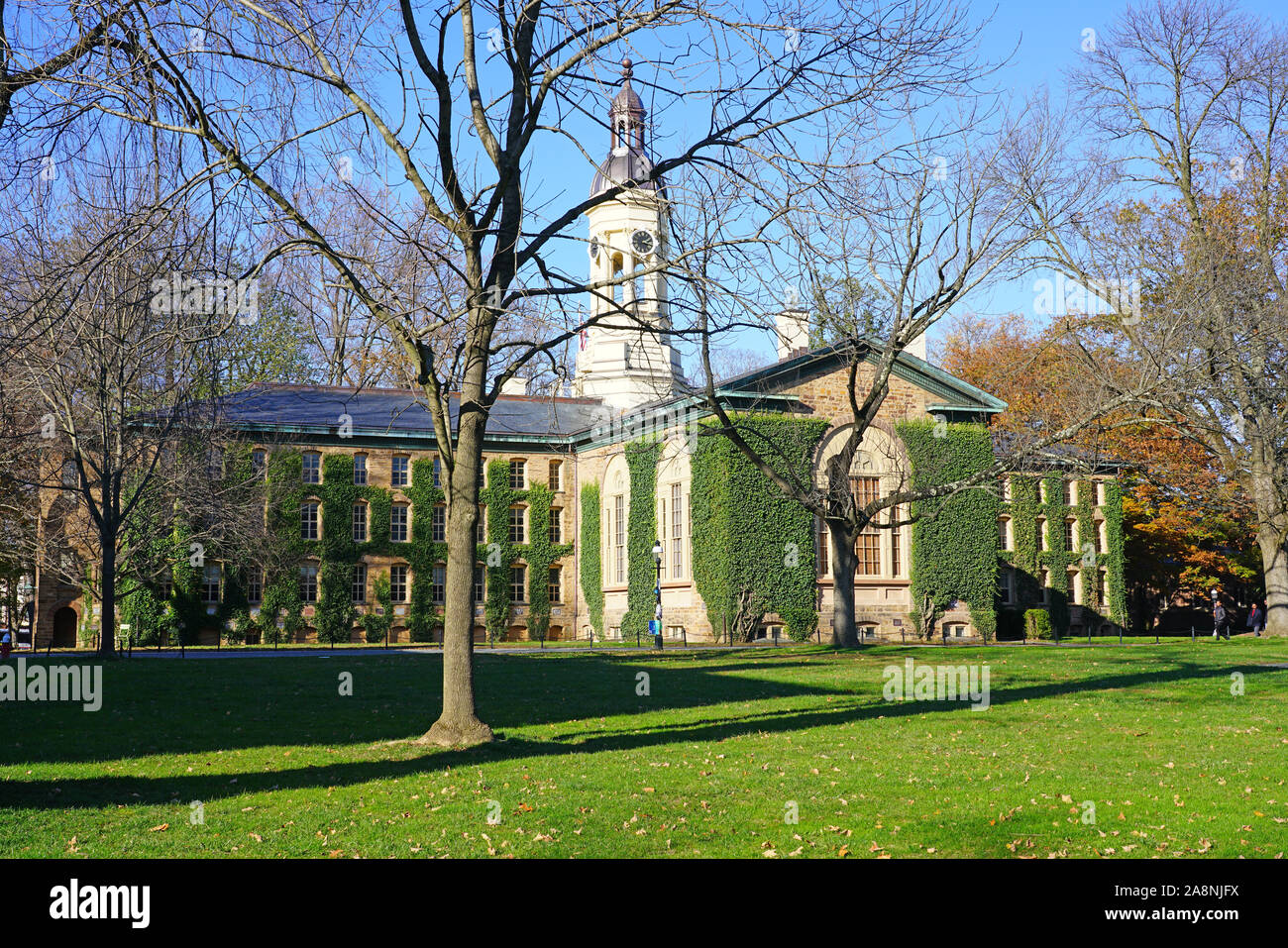 PRINCETON, NJ -9 NOV 2019- View of Nassau Hall, the main administrative ...