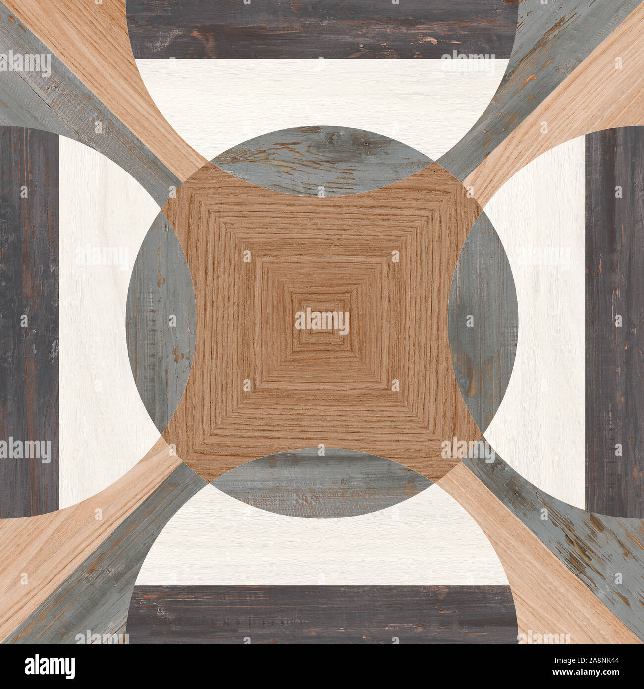 tiles, wooden geometric shapes, wooden floor tile Stock Photo - Alamy