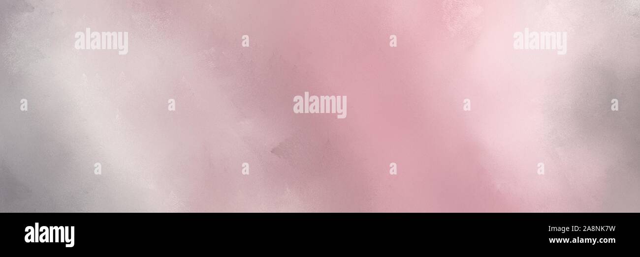silver, misty rose and gray gray color painted banner background ...