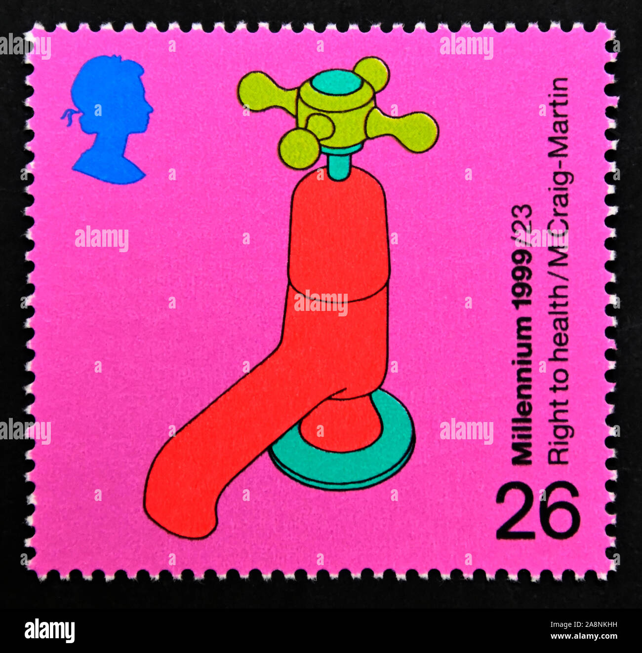 Postage stamp. Great Britain. Queen Elizabeth II. Millennium Series ...