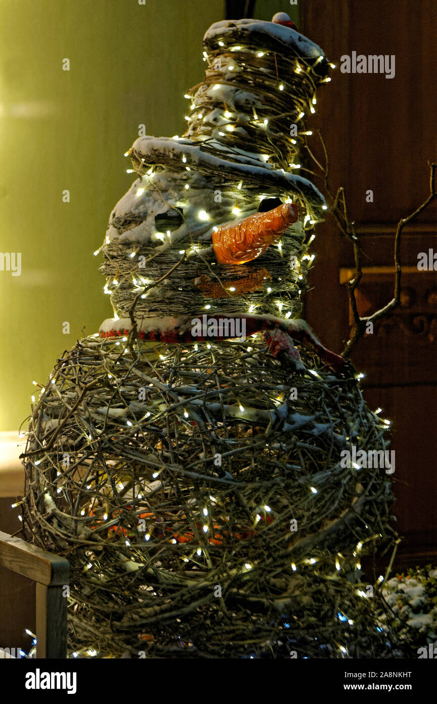 Holiday snowman beautiful holiday illustration hi-res stock photography ...