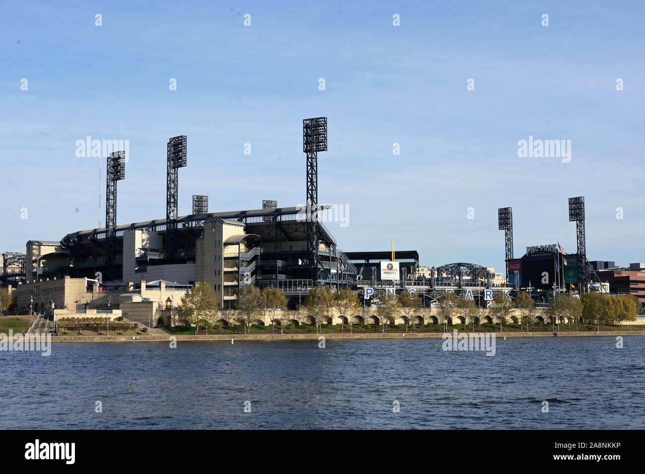 Pittsburgh, USA. 10th Nov, 2019. General overall view of PNC Park and ...