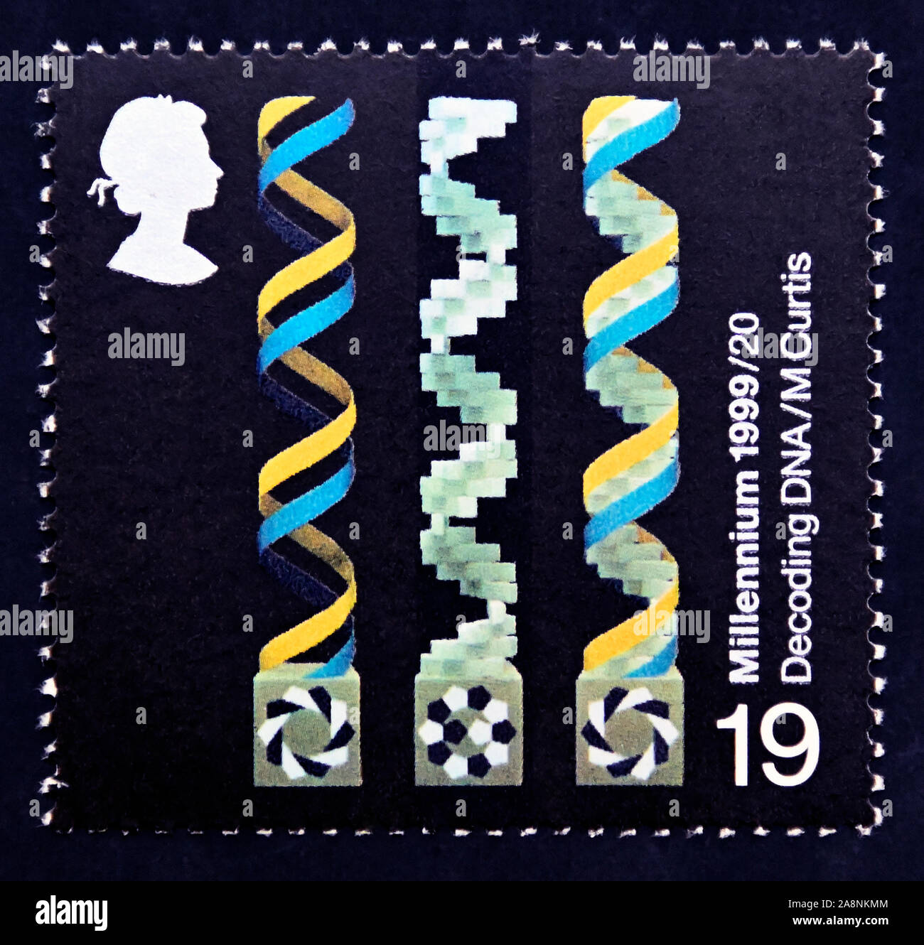 Postage stamp. Great Britain. Queen Elizabeth II. Millennium Series ...