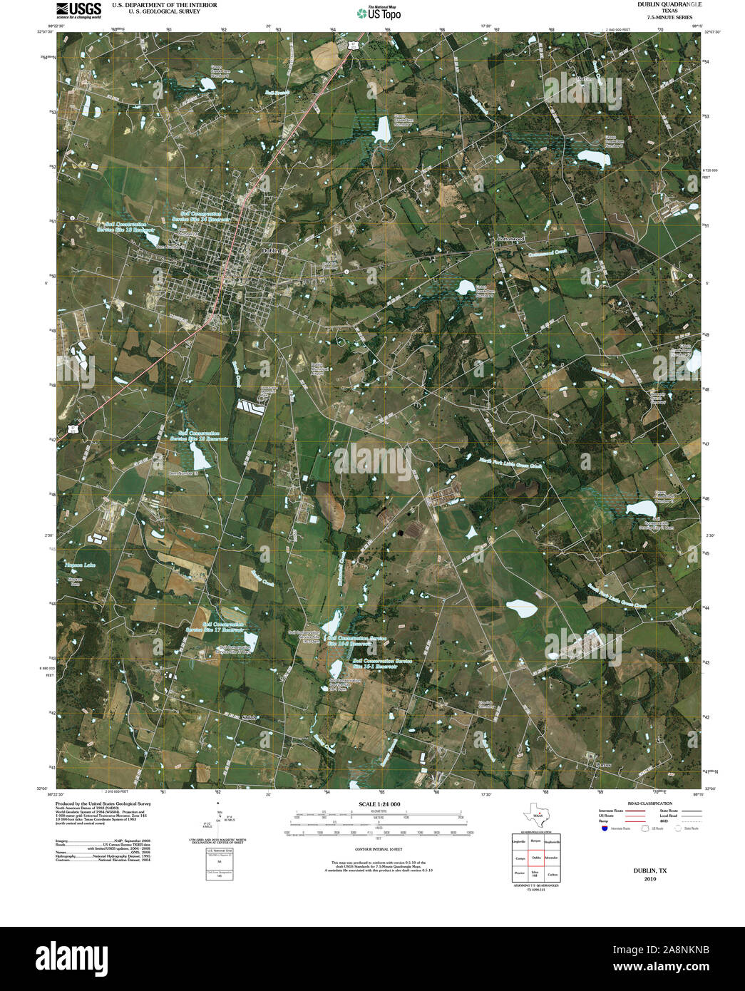 Dublin texas map Cut Out Stock Images & Pictures - Alamy