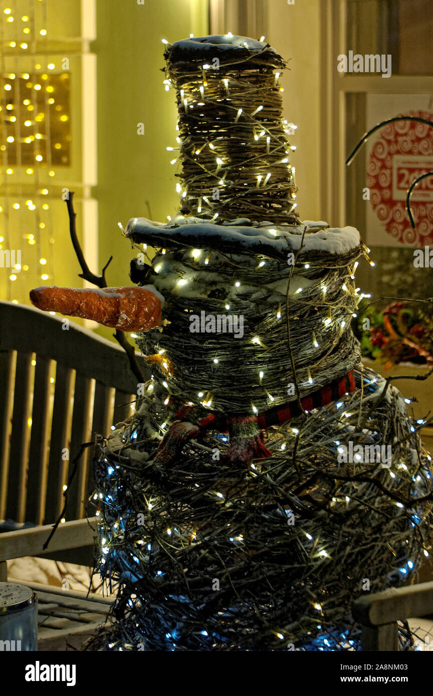 Holiday snowman beautiful holiday illustration hi-res stock photography ...