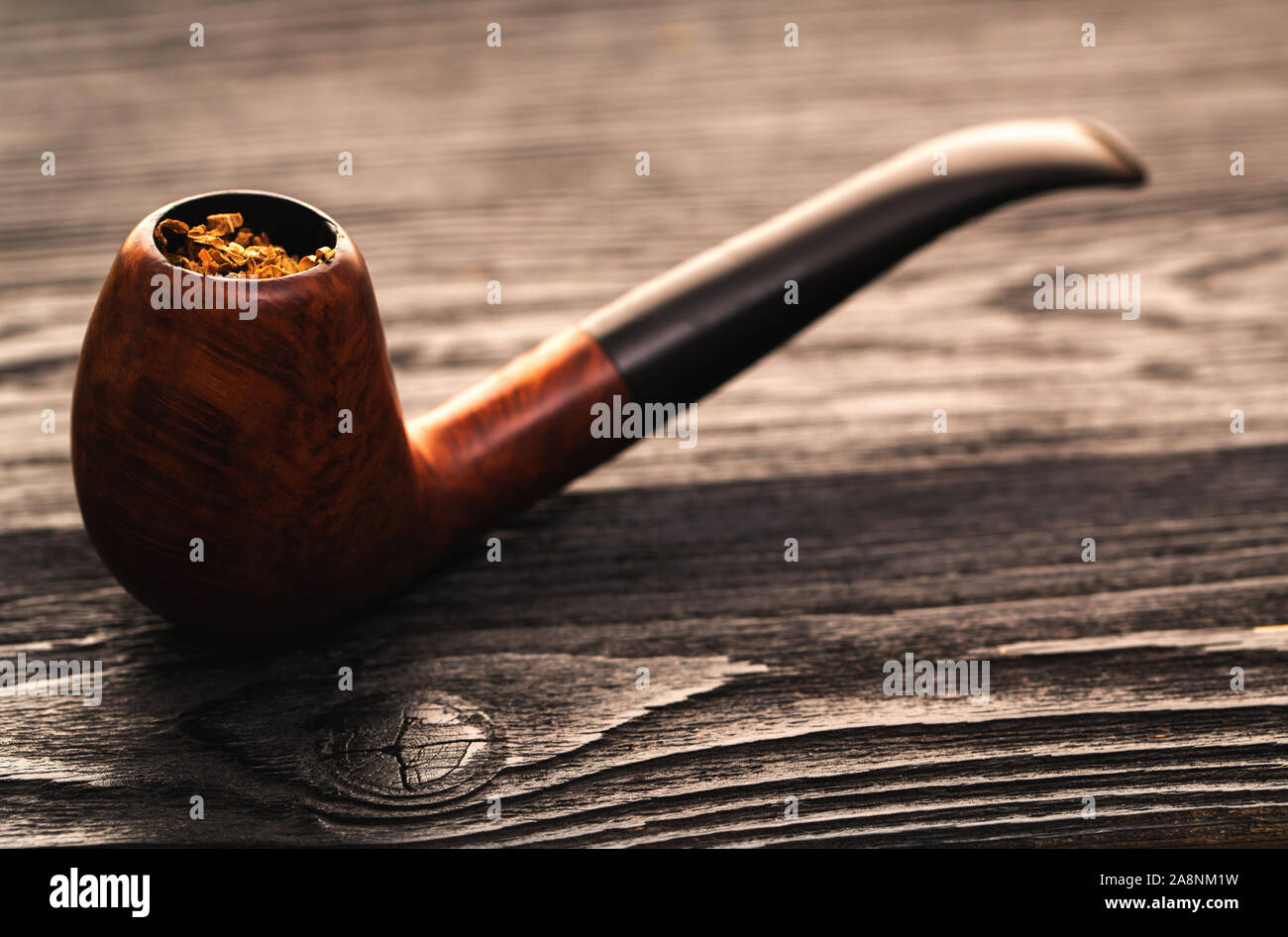 Vintage wooden smoking pipe hi-res stock photography and images - Alamy
