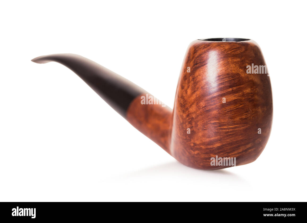 smoking pipe close-up on a white isolated background Stock Photo - Alamy