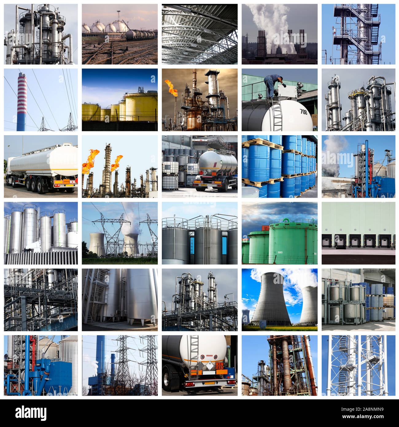 a Collage of plants for energy and chemistry Stock Photo - Alamy