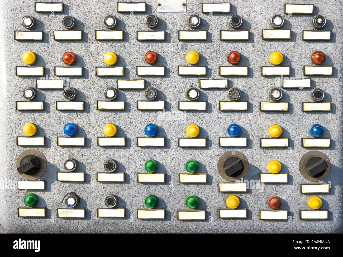 an Old Industrial Control Panel Stock Photo - Alamy