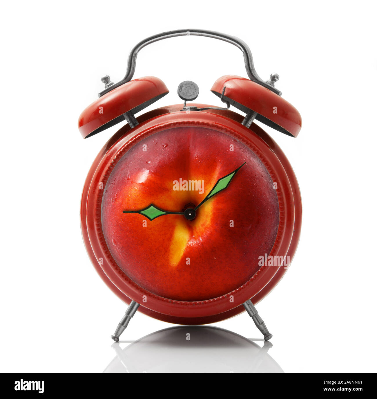 Retro clock peach hi-res stock photography and images - Alamy