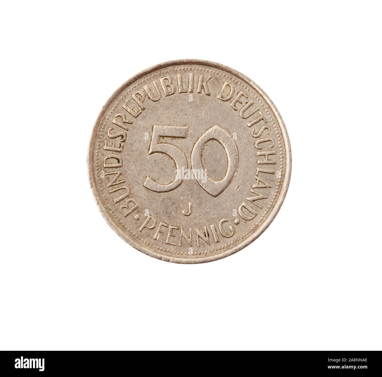 vintage metal coin on white background Stock Photo - Alamy