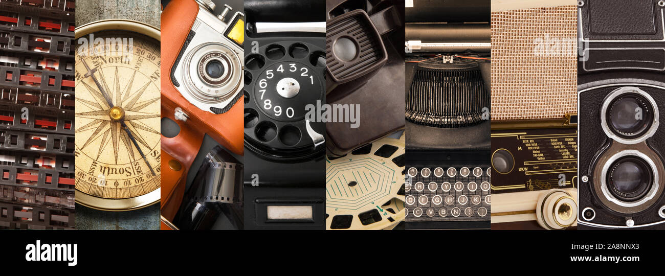 an original great vintage objects collection Stock Photo - Alamy