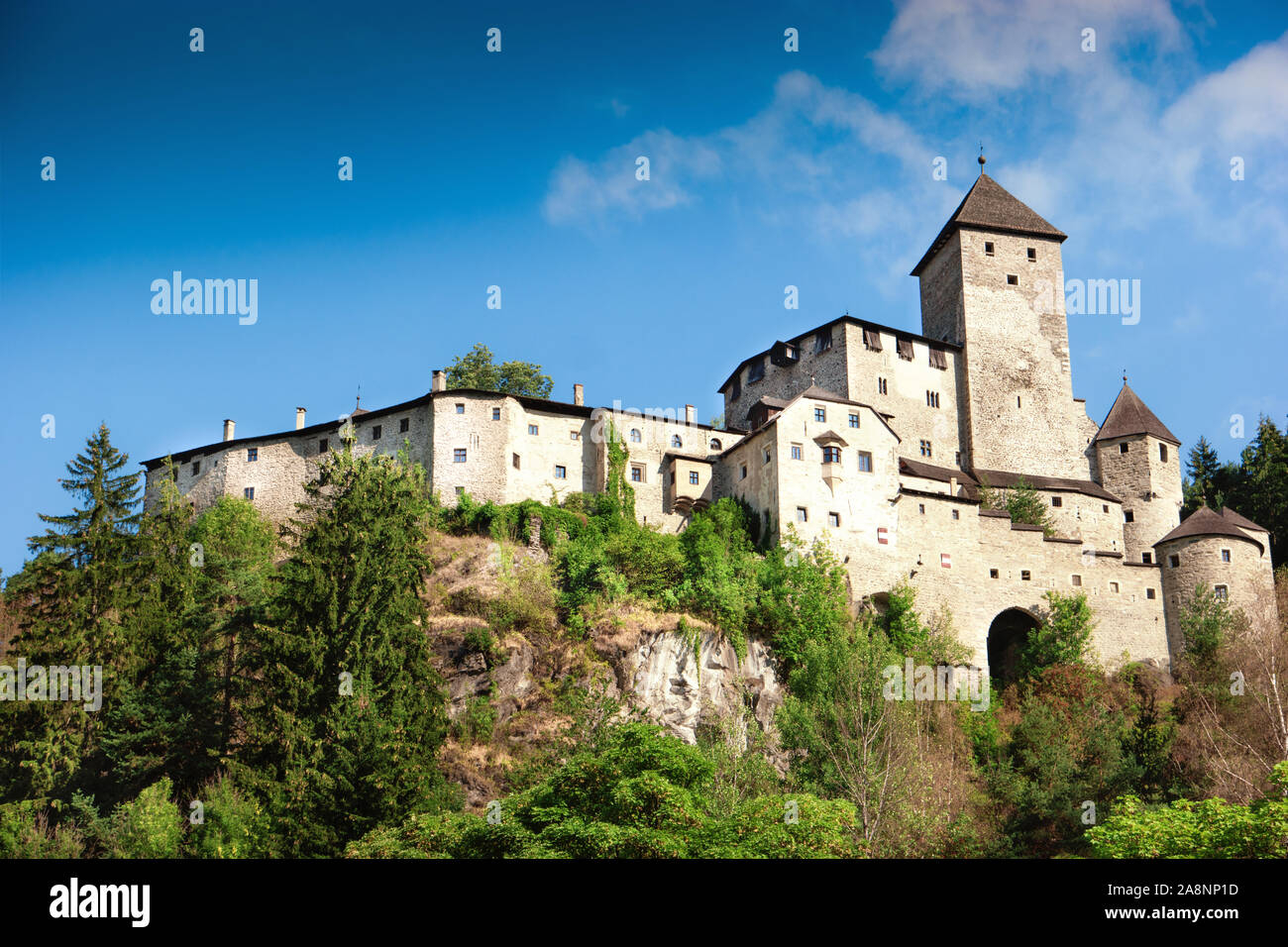 The Medieval castle of Tures in Aurina Valley Stock Photo - Alamy