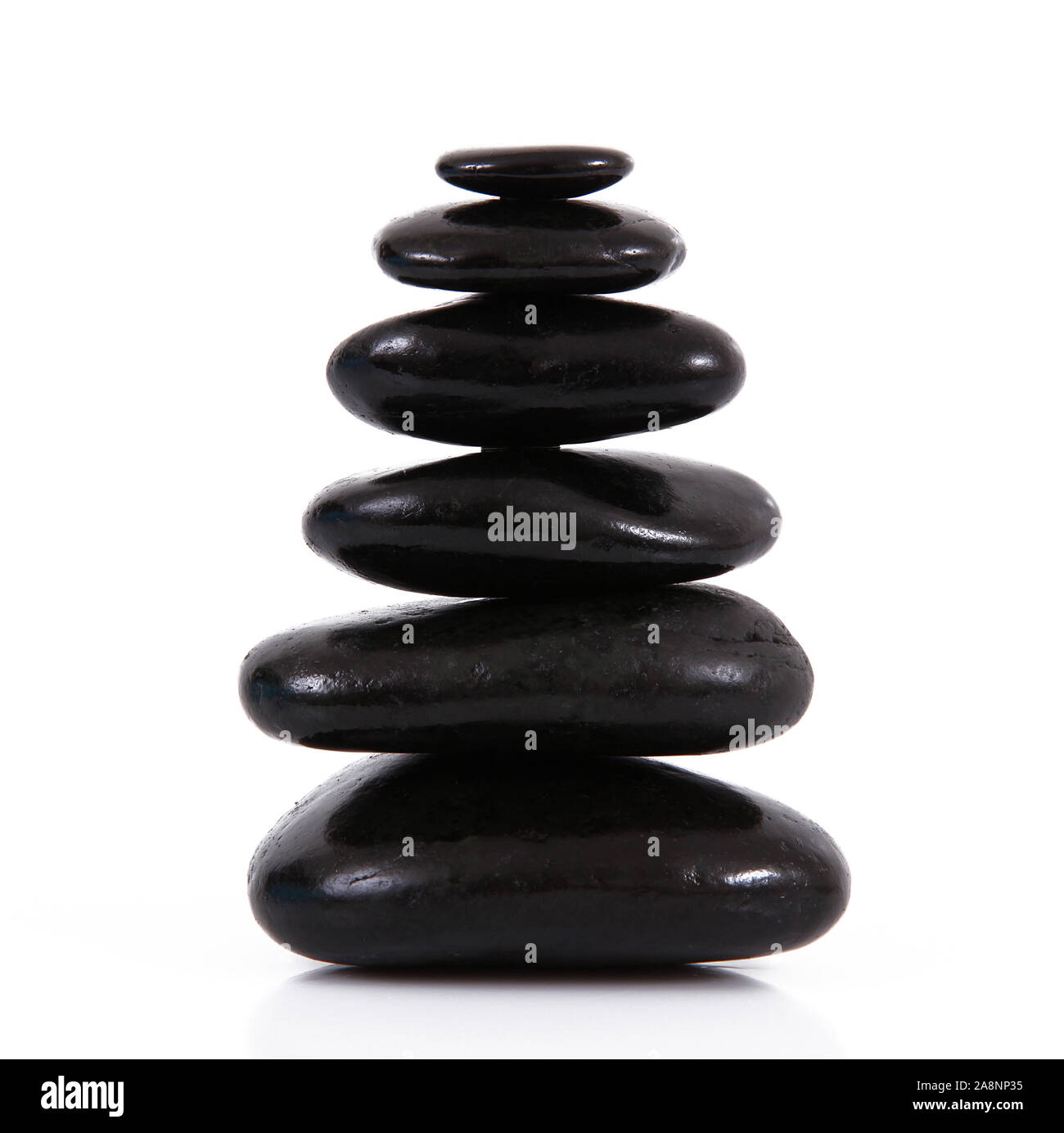 isolated stacked stones on white background Stock Photo - Alamy