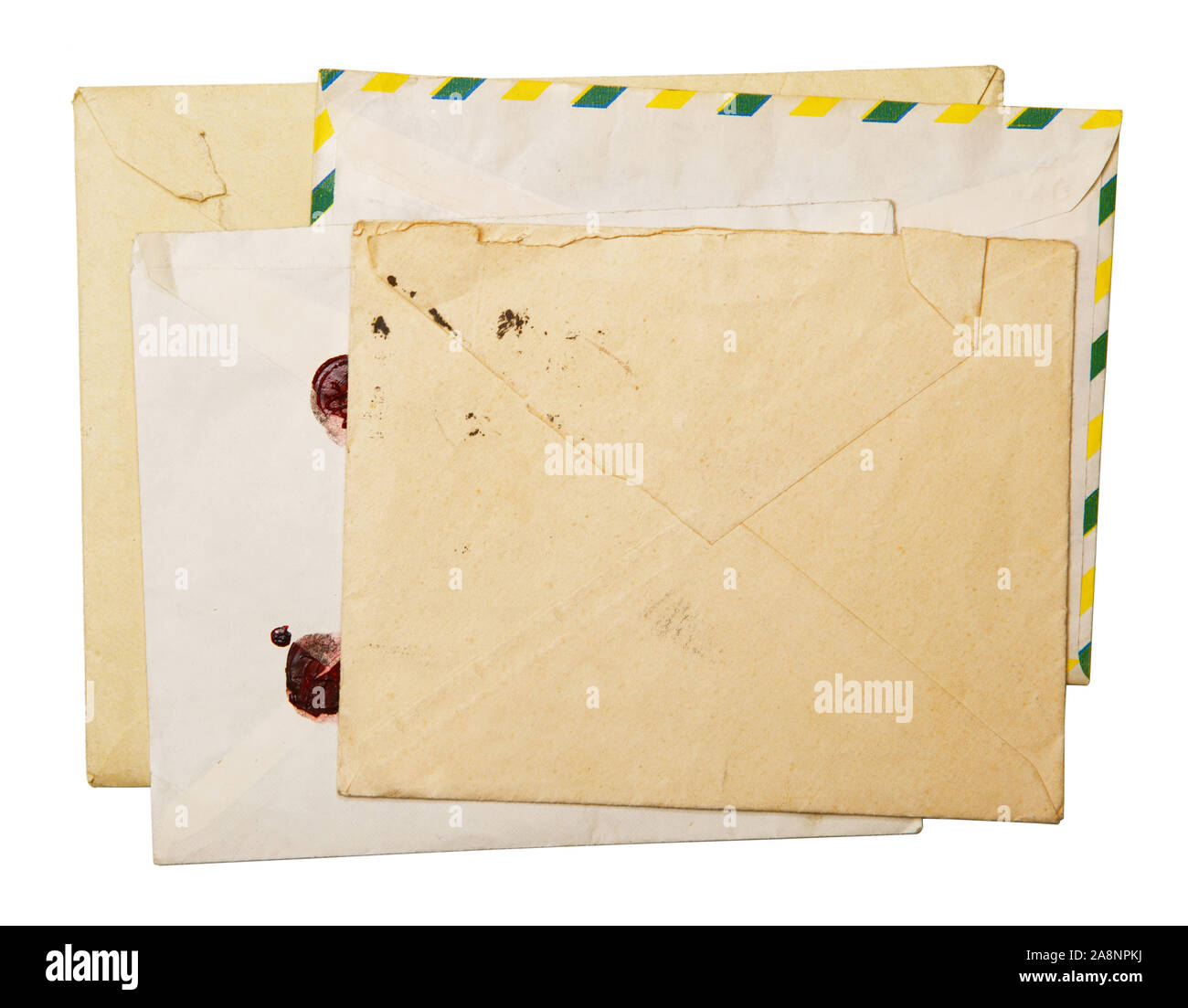 old vintage packet for correspondence Stock Photo - Alamy