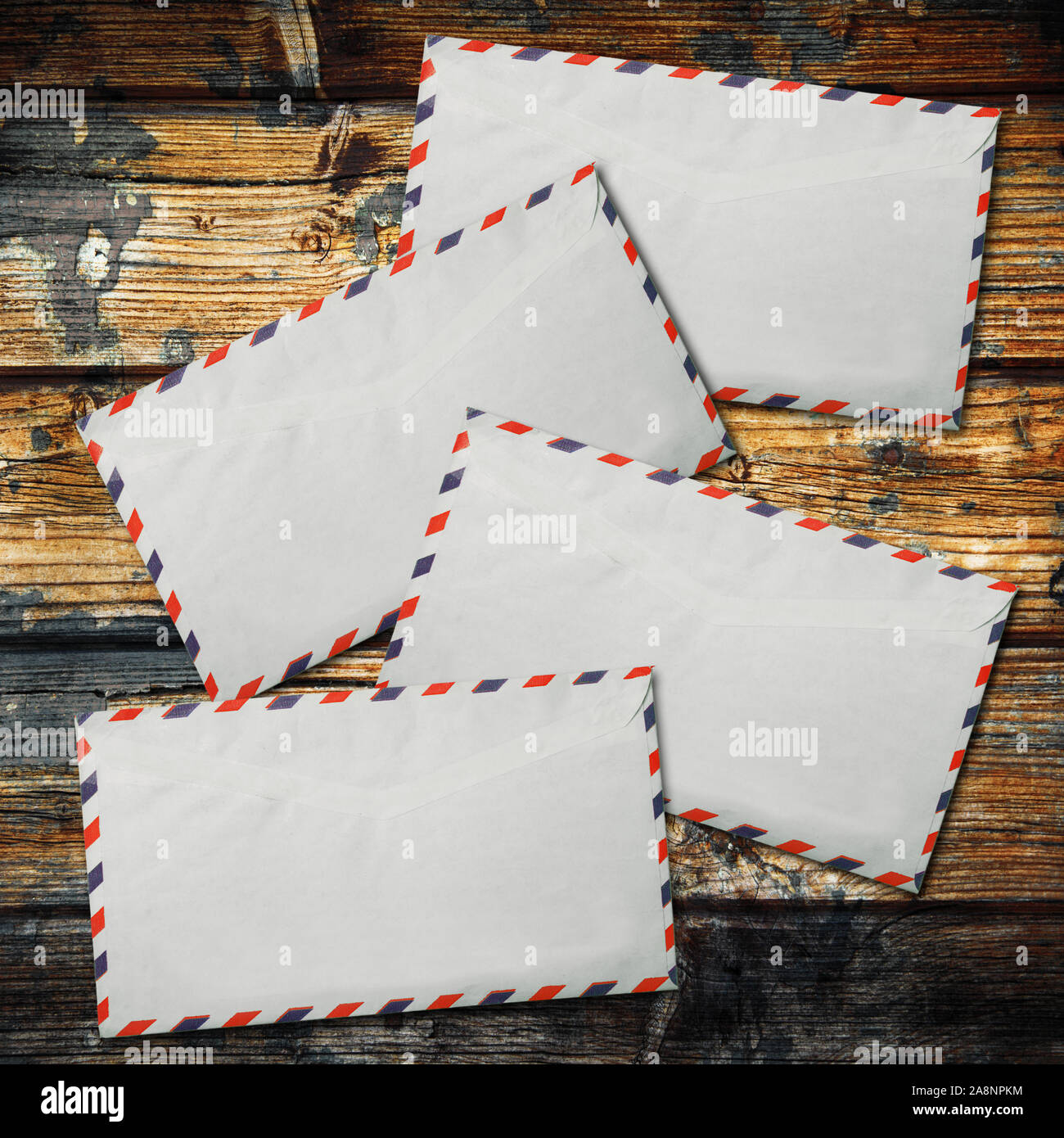 old vintage packet for correspondence Stock Photo - Alamy