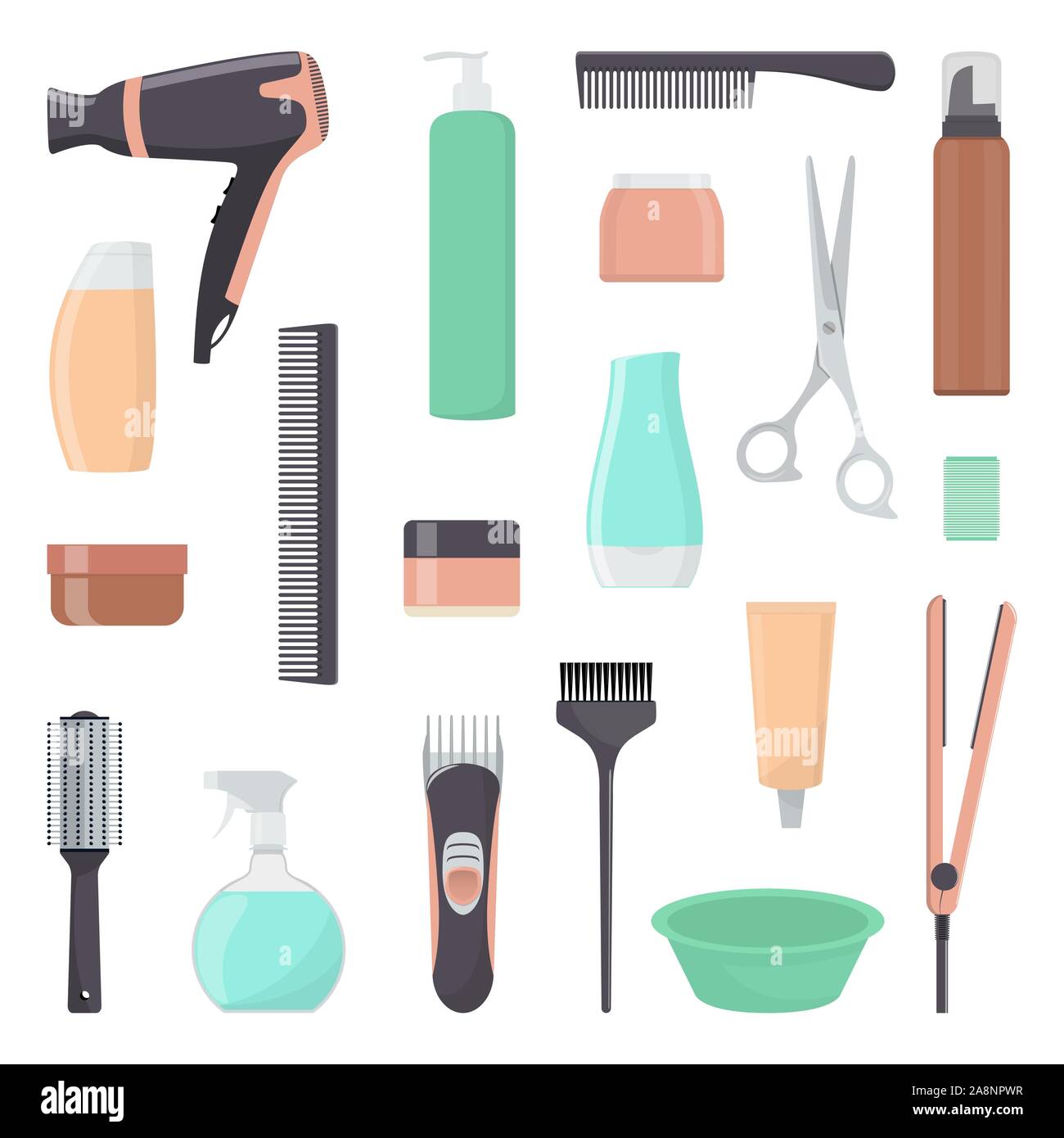 In a hair salon Stock Vector Images - Alamy