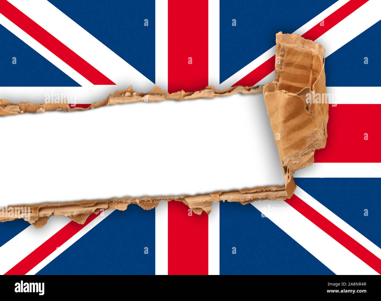Ripped flag of united kingdom state Stock Photo - Alamy