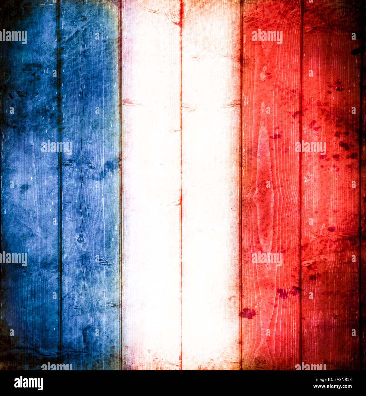 a French flag old style Stock Photo - Alamy