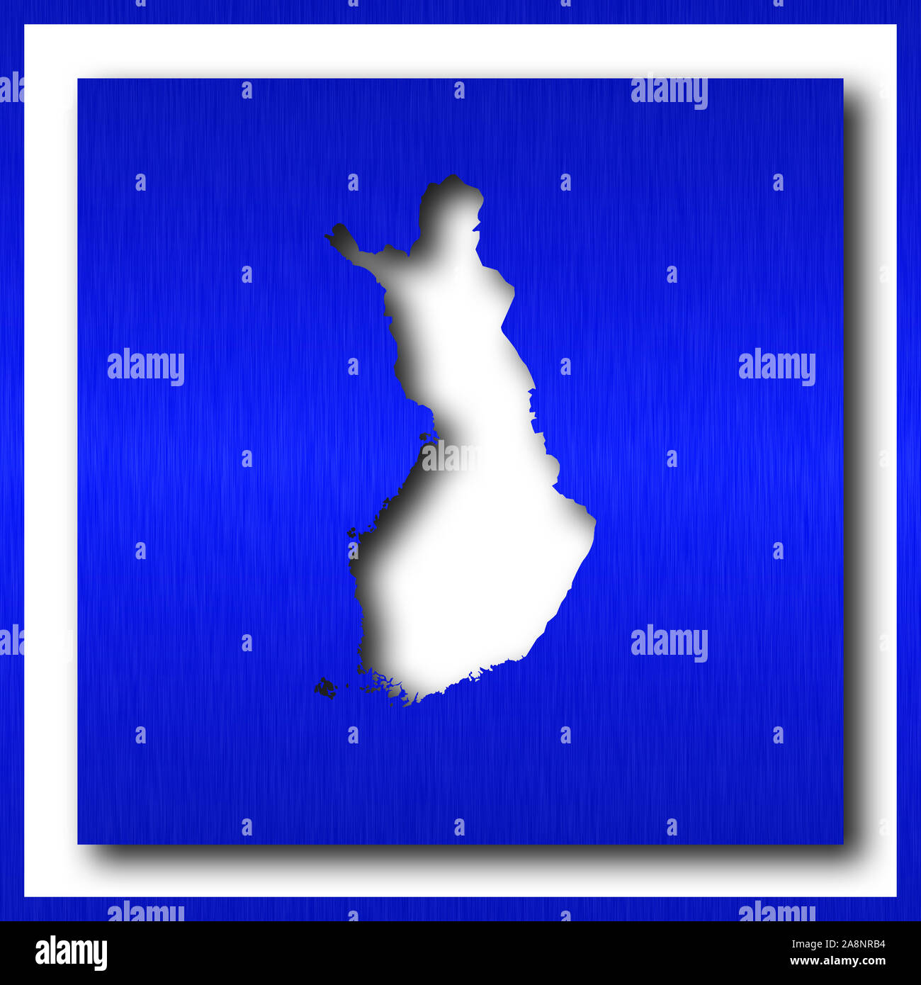 finland map on white background Stock Photo - Alamy