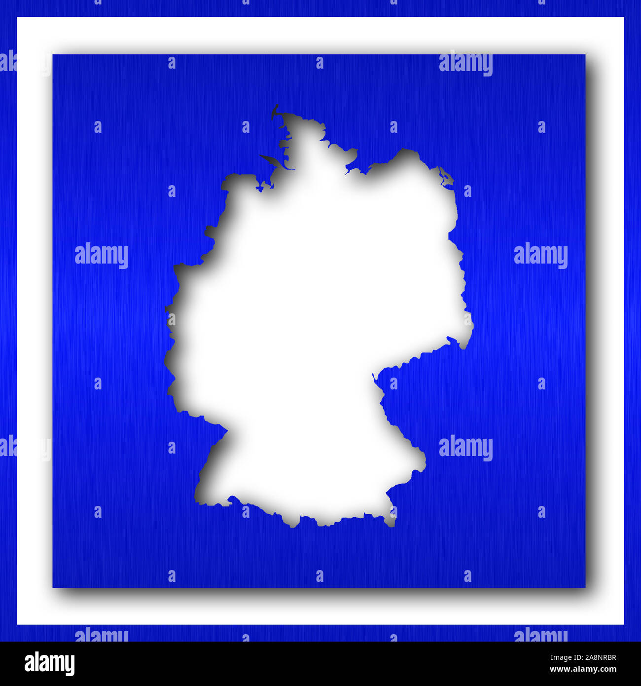 germany map on white background Stock Photo - Alamy