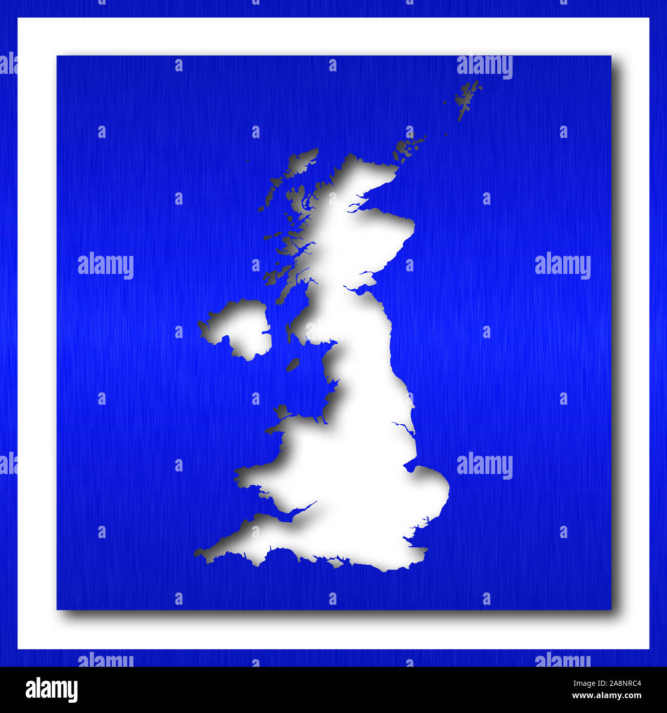 great britain map on white background Stock Photo - Alamy