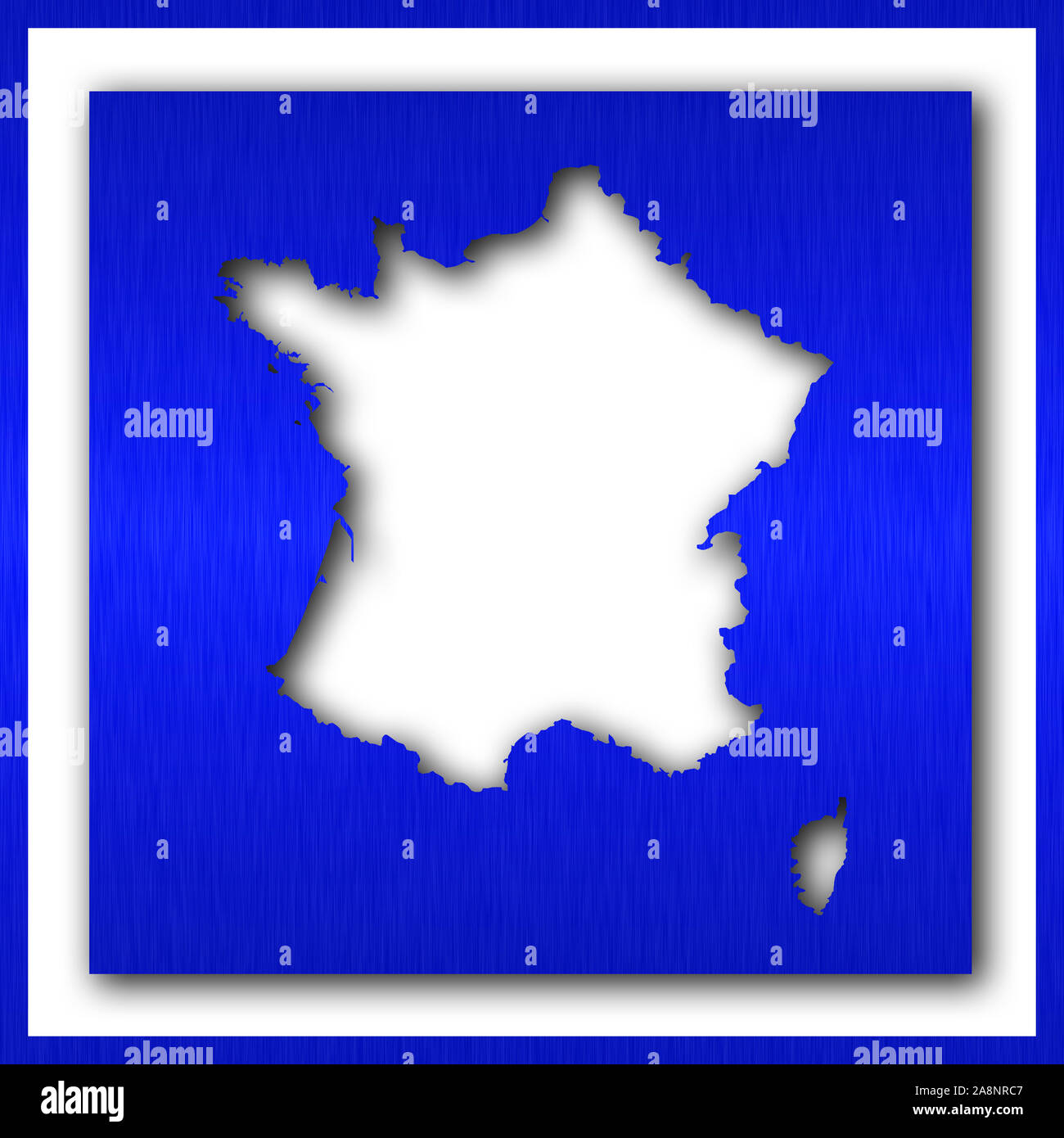 france map on white background Stock Photo - Alamy