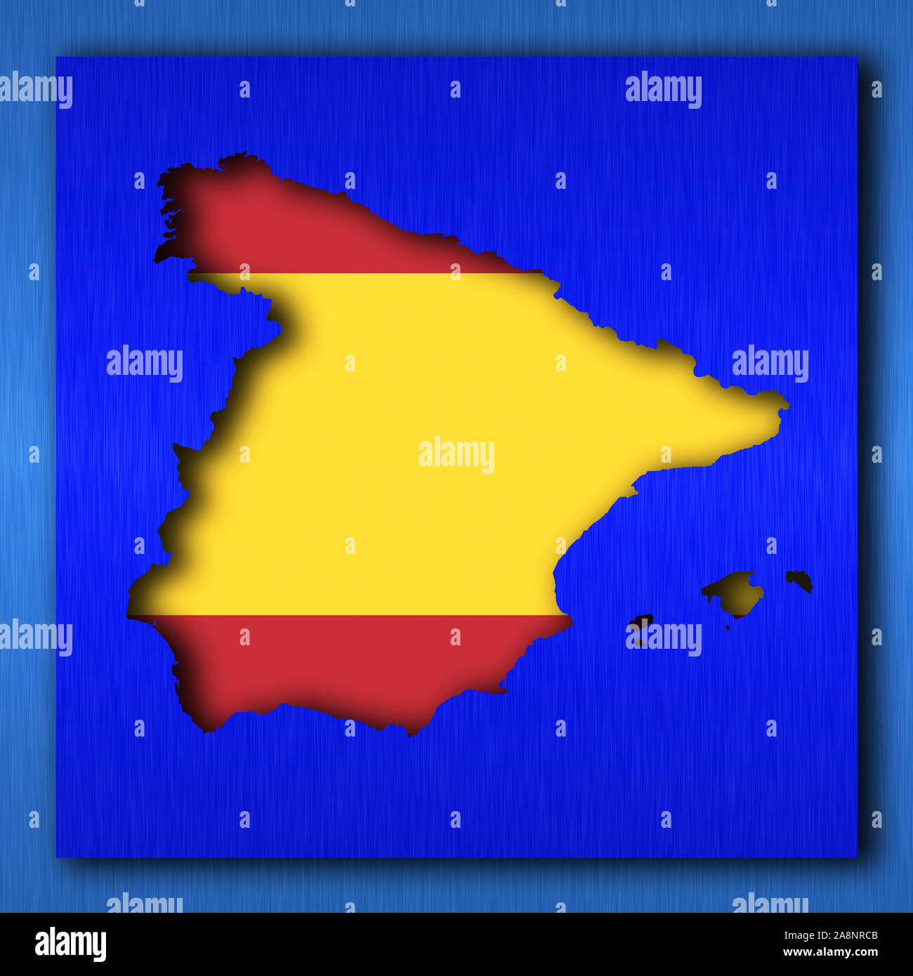 Spain map white background hi-res stock photography and images - Alamy