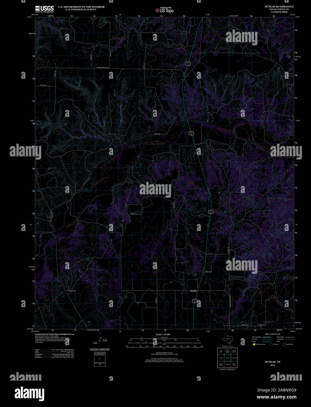 Map of dunlap hi-res stock photography and images - Alamy